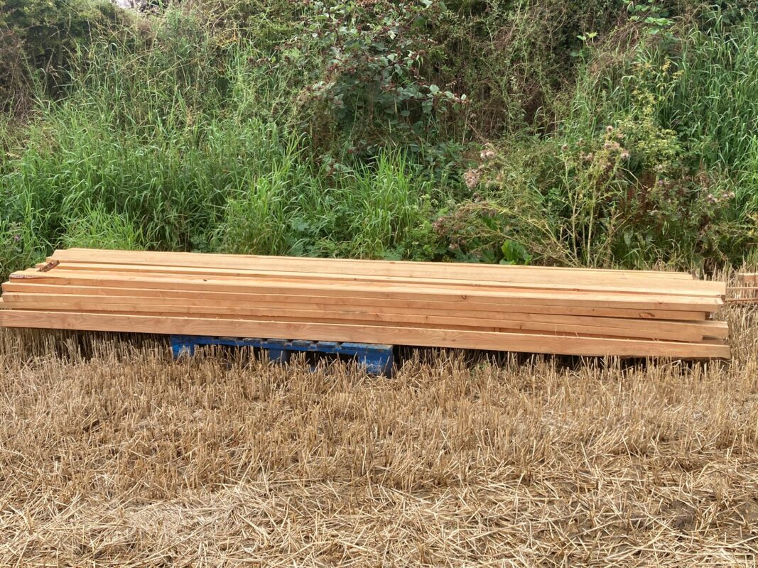 Larch fence rail 3.6m (untreated) - Northumberland Logs